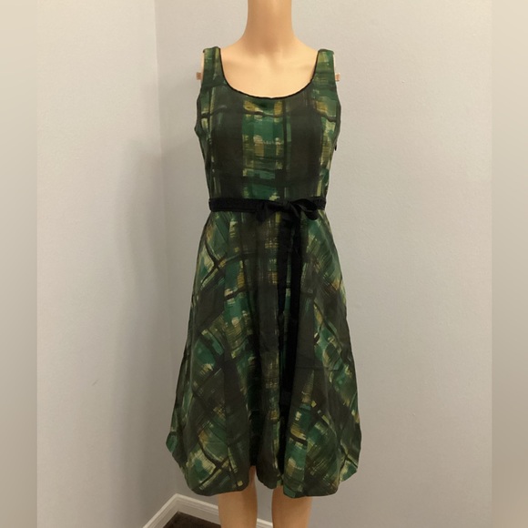 Maeve | Dresses | Anthropologie Maeve Pretty Green Plaid Dress | Poshmark